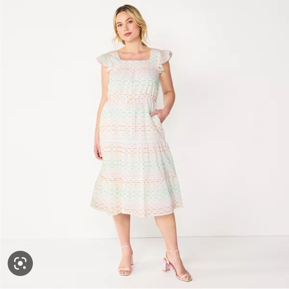Draper James | Dresses | Draper James Rainbow Dot Maxi Dress | Poshmark